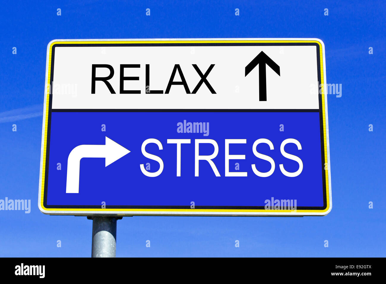Stress and Relax Stock Photo - Alamy