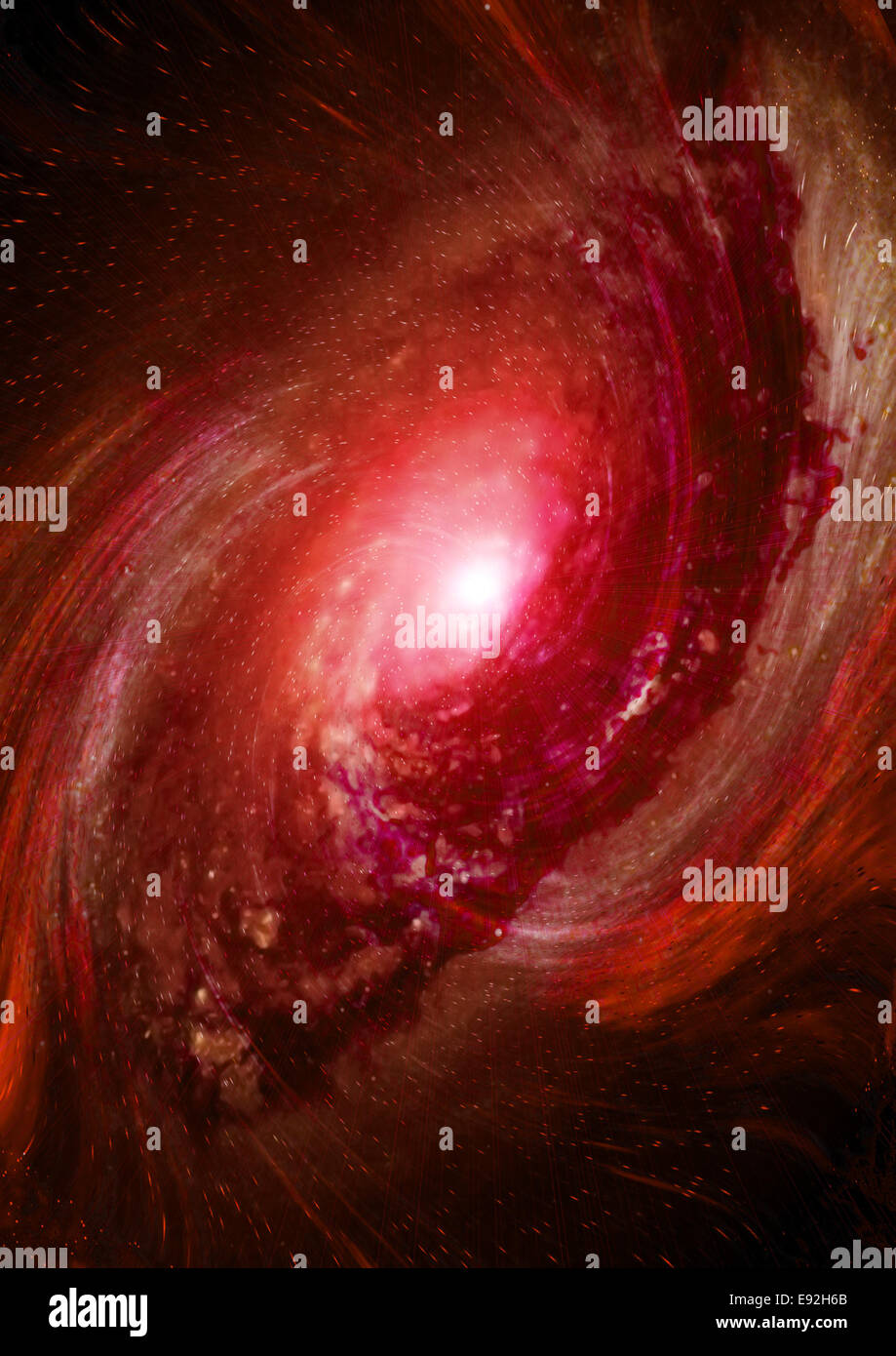 Far away spiral galaxy Stock Photo - Alamy