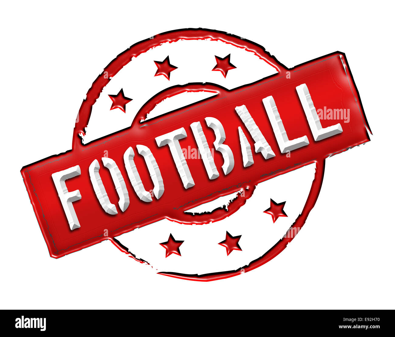 Sport football banner sign Cut Out Stock Images & Pictures - Alamy