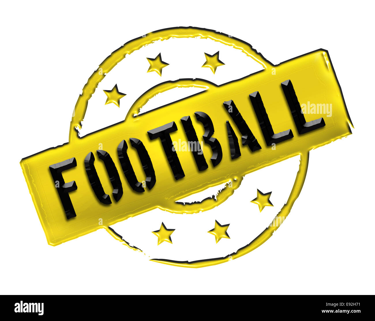 Stamp - FOOTBALL Stock Photo - Alamy