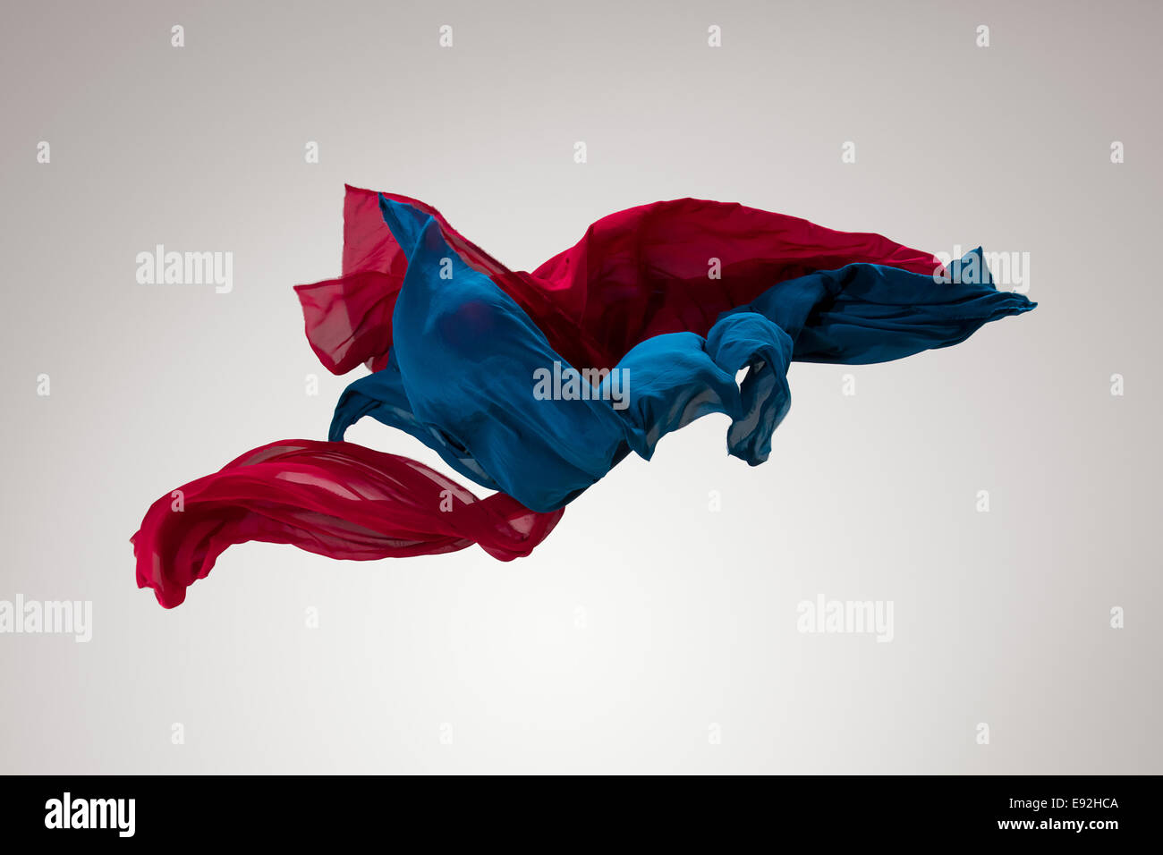 Abstract blue fabric in motion hi-res stock photography and images - Alamy