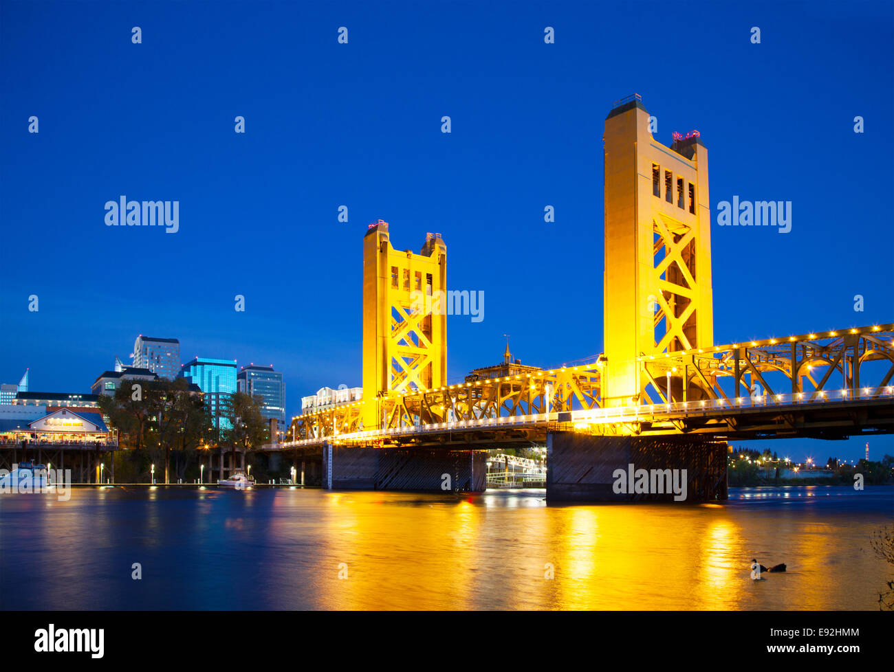 Golden Gates drawbridge in Sacramento Stock Photo - Alamy