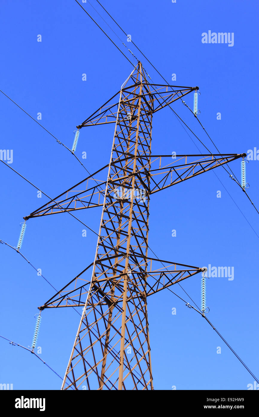 High voltage pylon insulators hi-res stock photography and images - Alamy