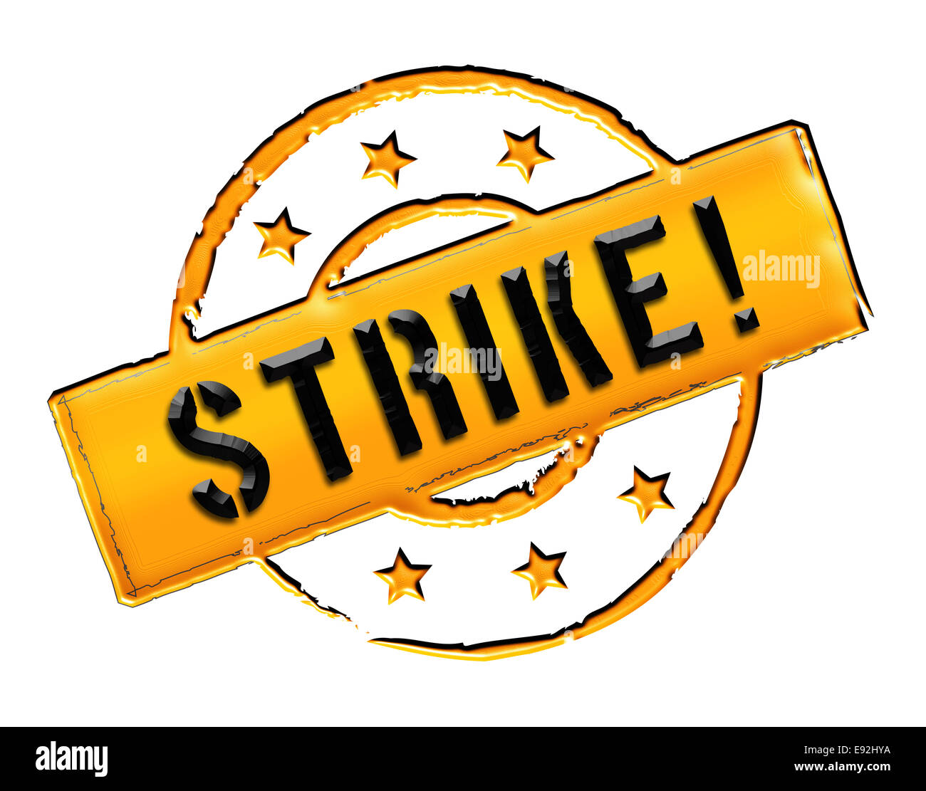 Stamp - Strike Stock Photo - Alamy