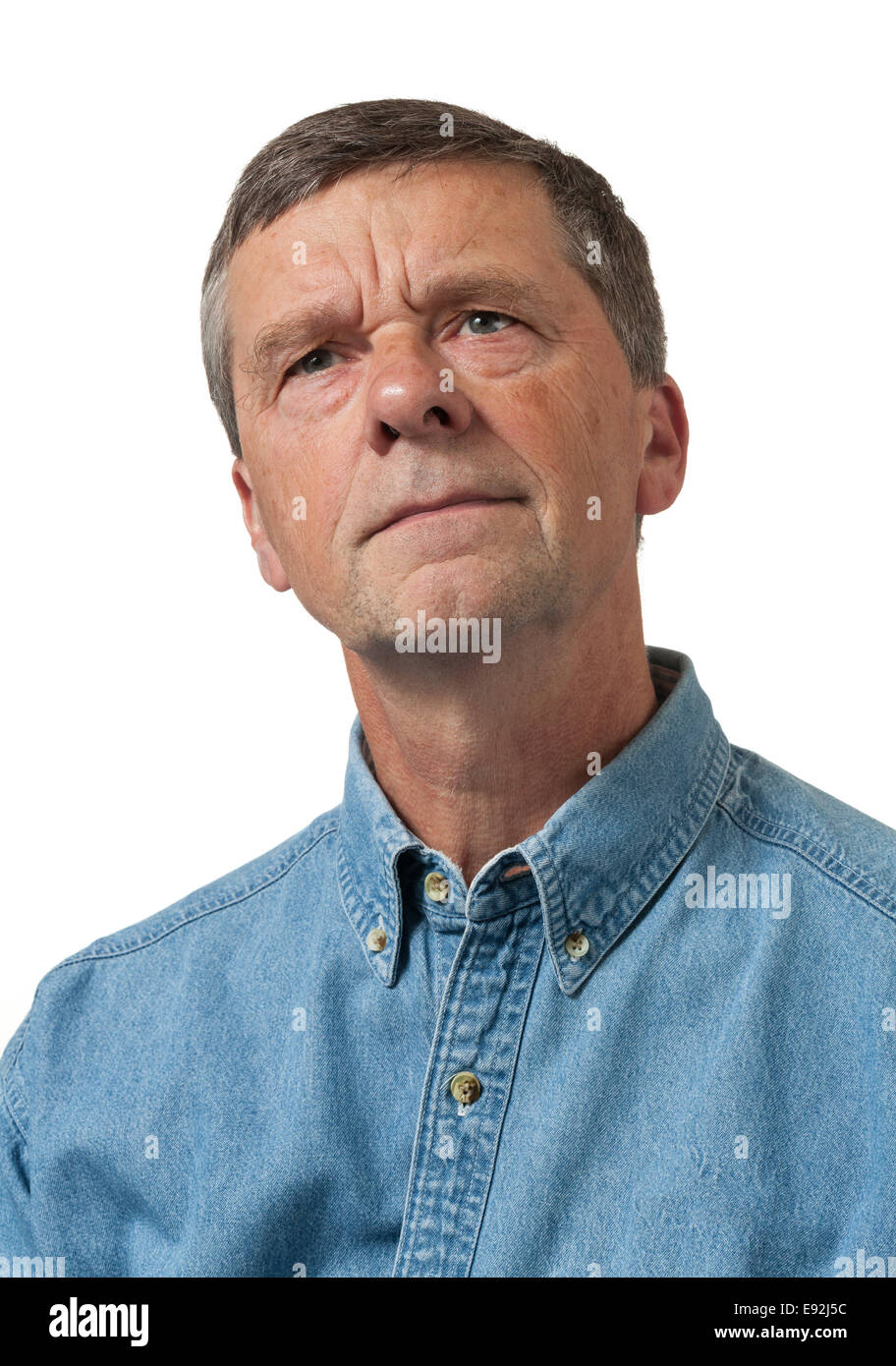 Senior man looks sad hi-res stock photography and images - Alamy