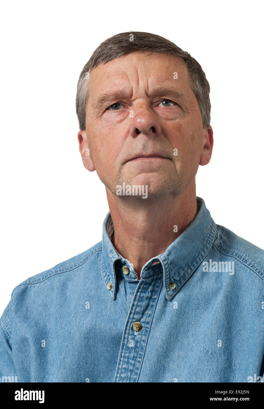 Senior man looks sad hi-res stock photography and images - Alamy