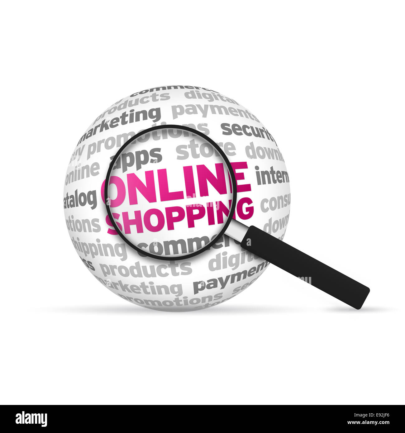 Shopping online payment Cut Out Stock Images & Pictures - Alamy
