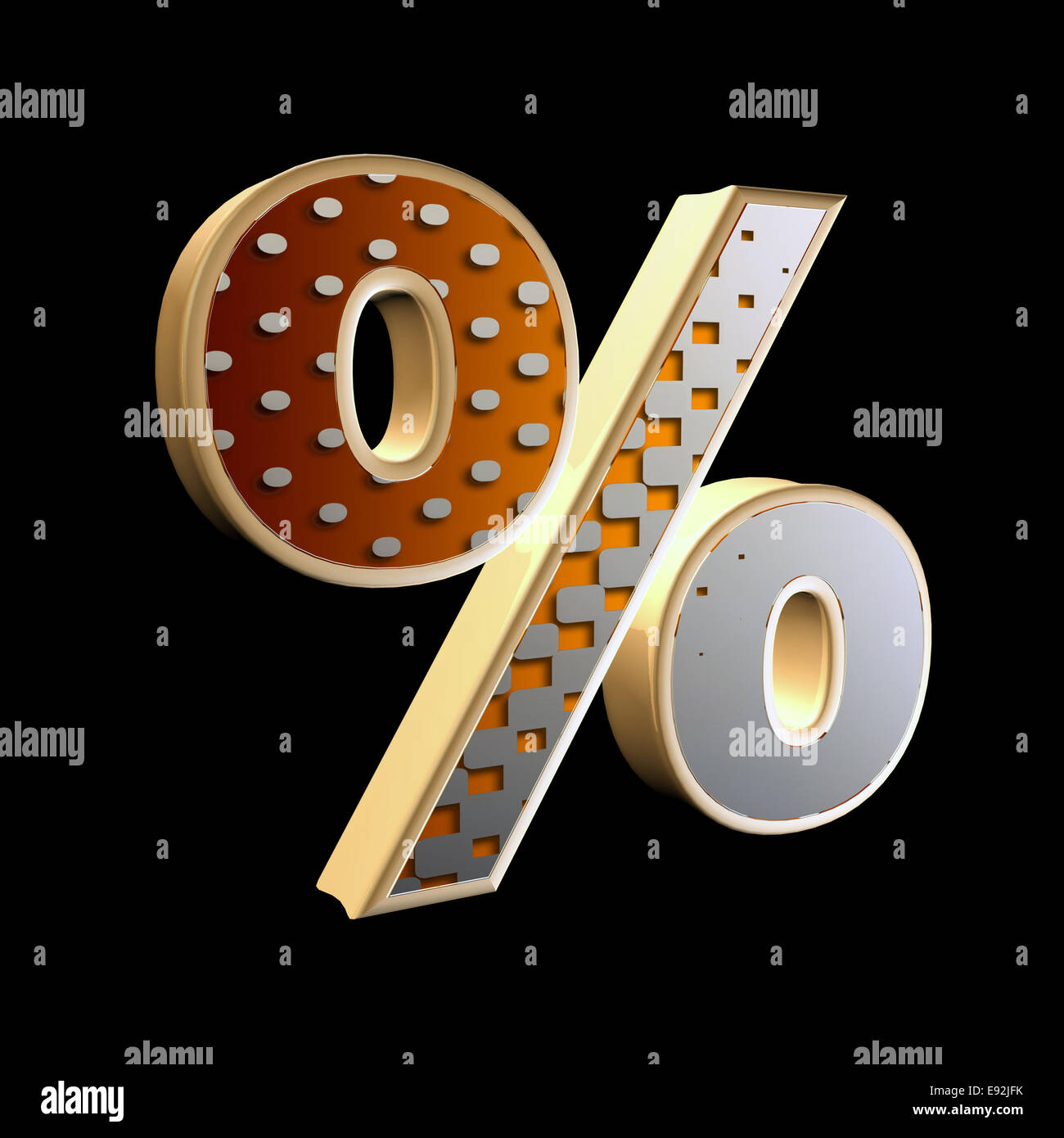 abstract 3d letter with halftone texture Stock Photo - Alamy