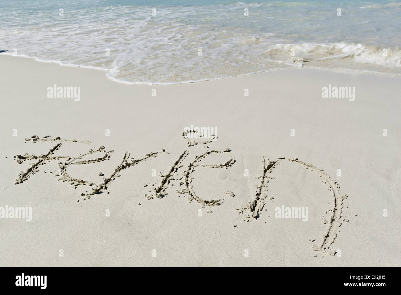Written in the sand hi-res stock photography and images - Alamy