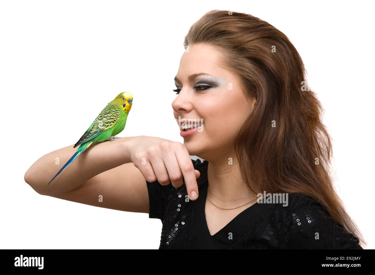 Parrot girl hi-res stock photography and images - Alamy