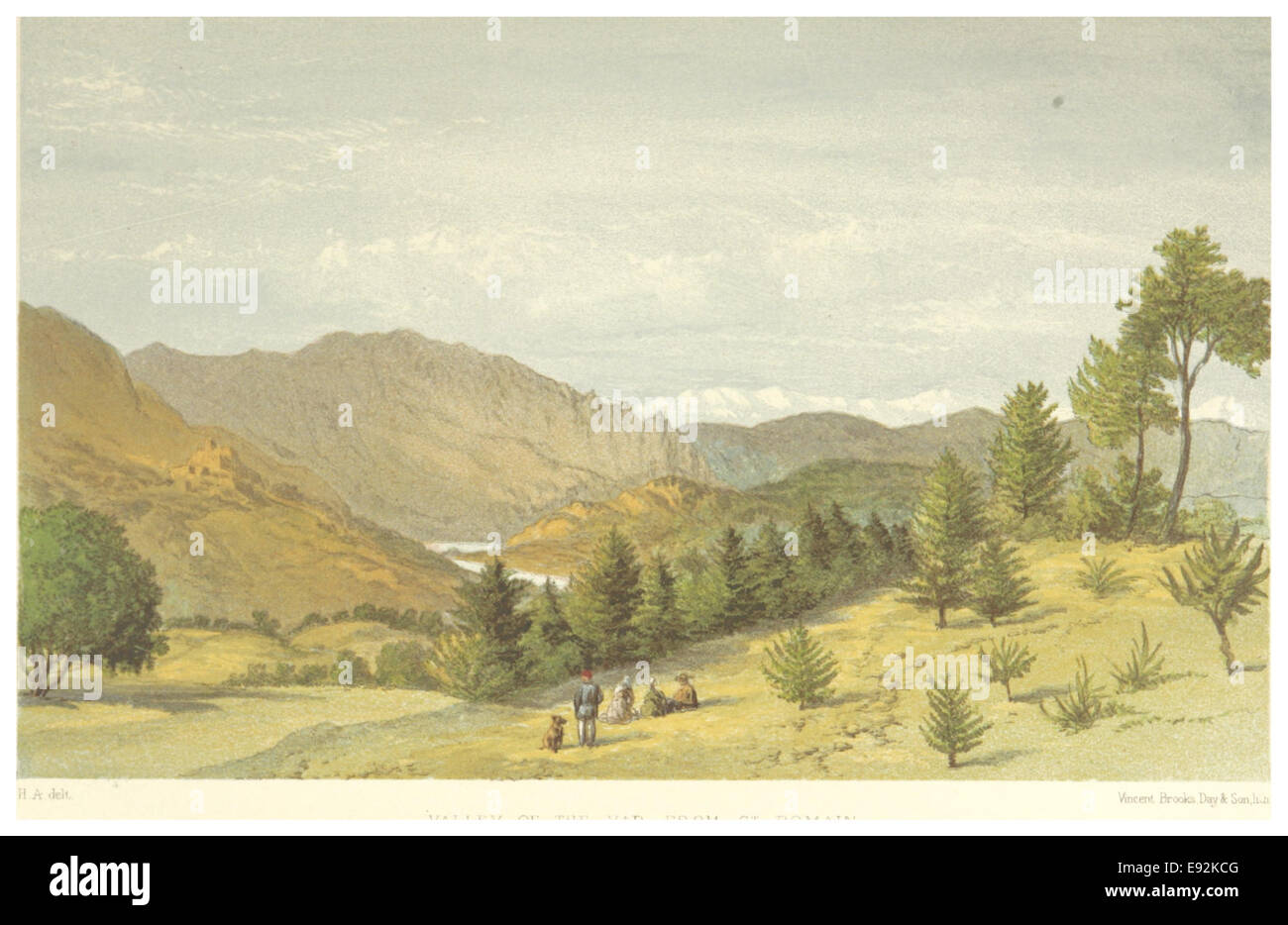 This illustration from ALFORD (1870) depicts the Valley of the Var ...