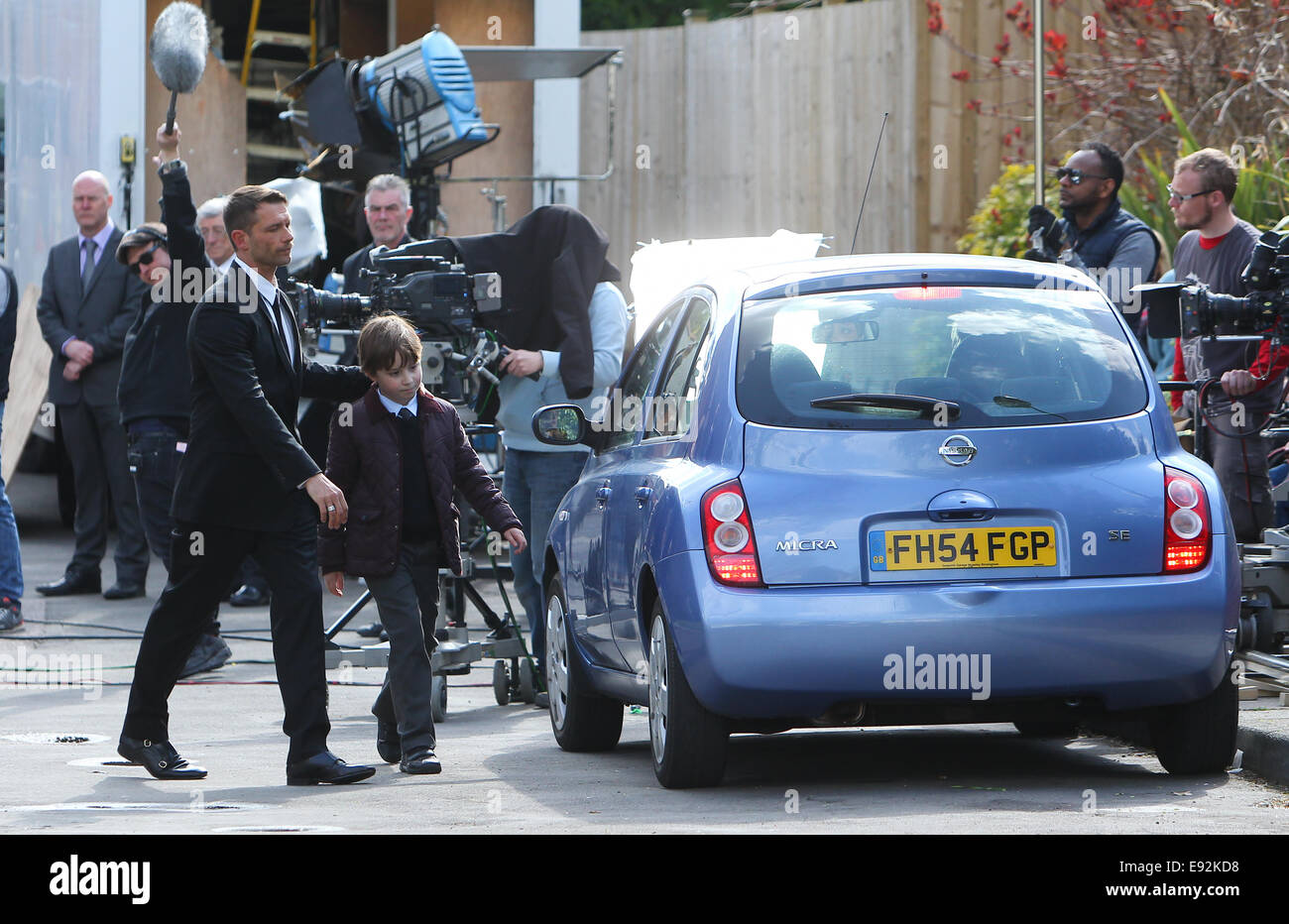 The cast of Eastenders attend the funeral of Lucy Beale Featuring: John ...