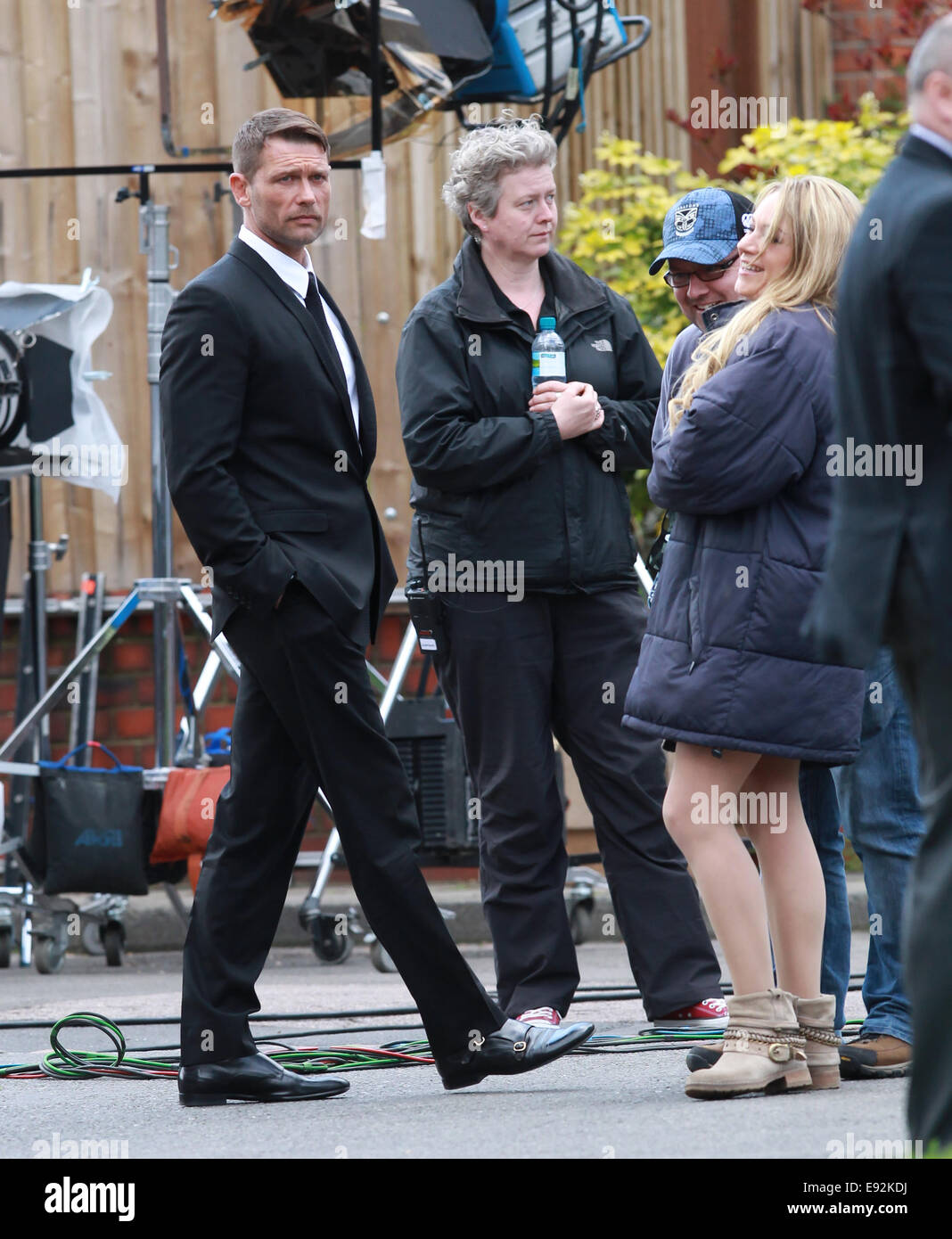 The cast of Eastenders attend the funeral of Lucy Beale Featuring: Rita ...