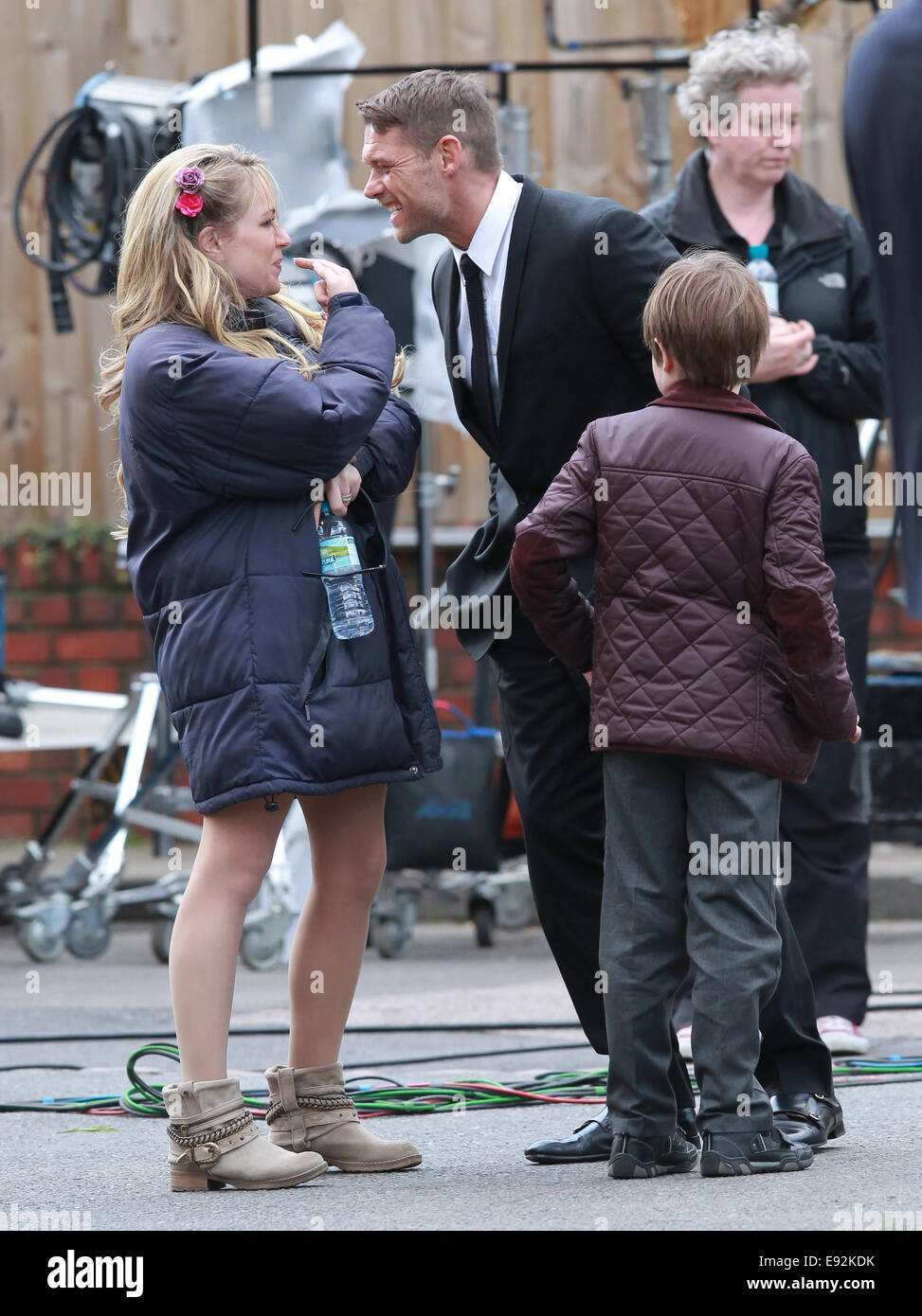 The cast of Eastenders attend the funeral of Lucy Beale Featuring: John ...