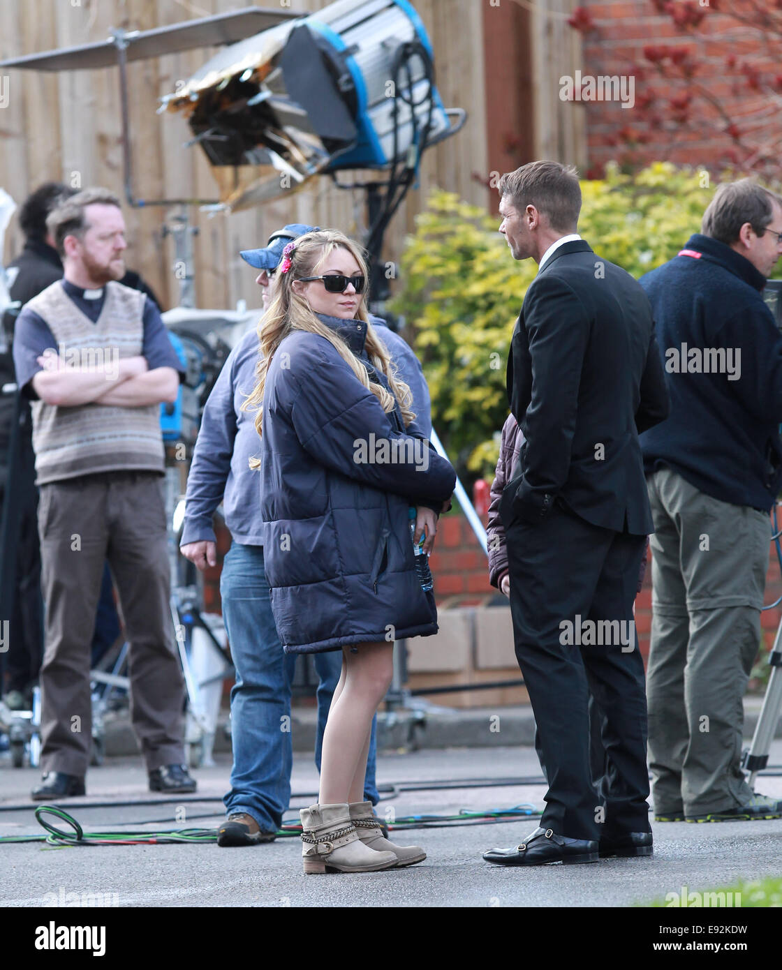 The cast of Eastenders attend the funeral of Lucy Beale Featuring: Rita ...