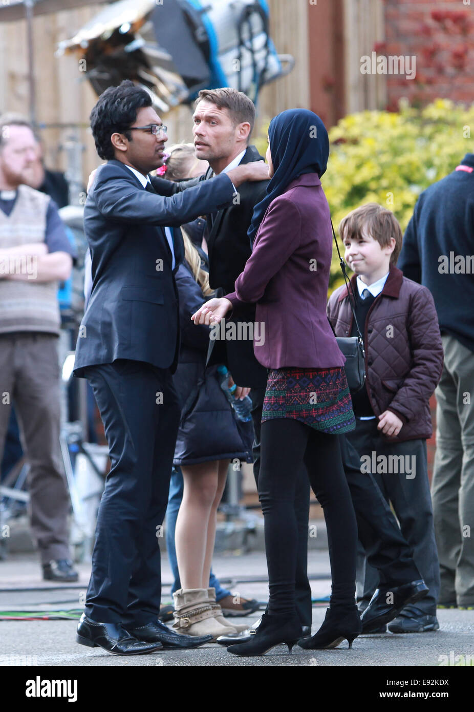 The cast of Eastenders attend the funeral of Lucy Beale Featuring: John ...