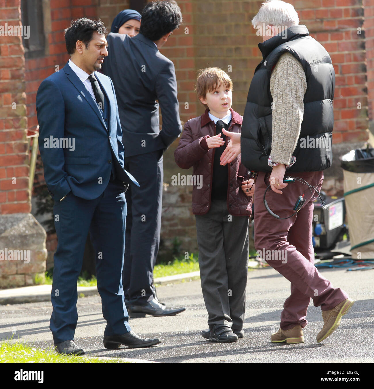 The cast of Eastenders attend the funeral of Lucy Beale Featuring: Rory ...