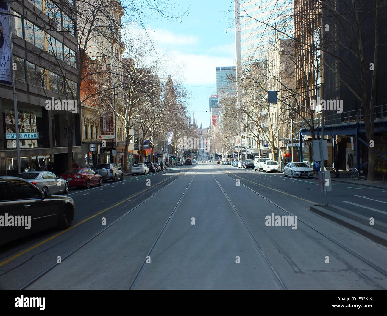 City street scene in downtown Melbourne Australia Stock Photo - Alamy
