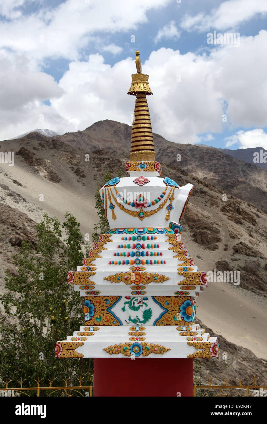 Chorten gompa monastery ladakh india hi-res stock photography and ...