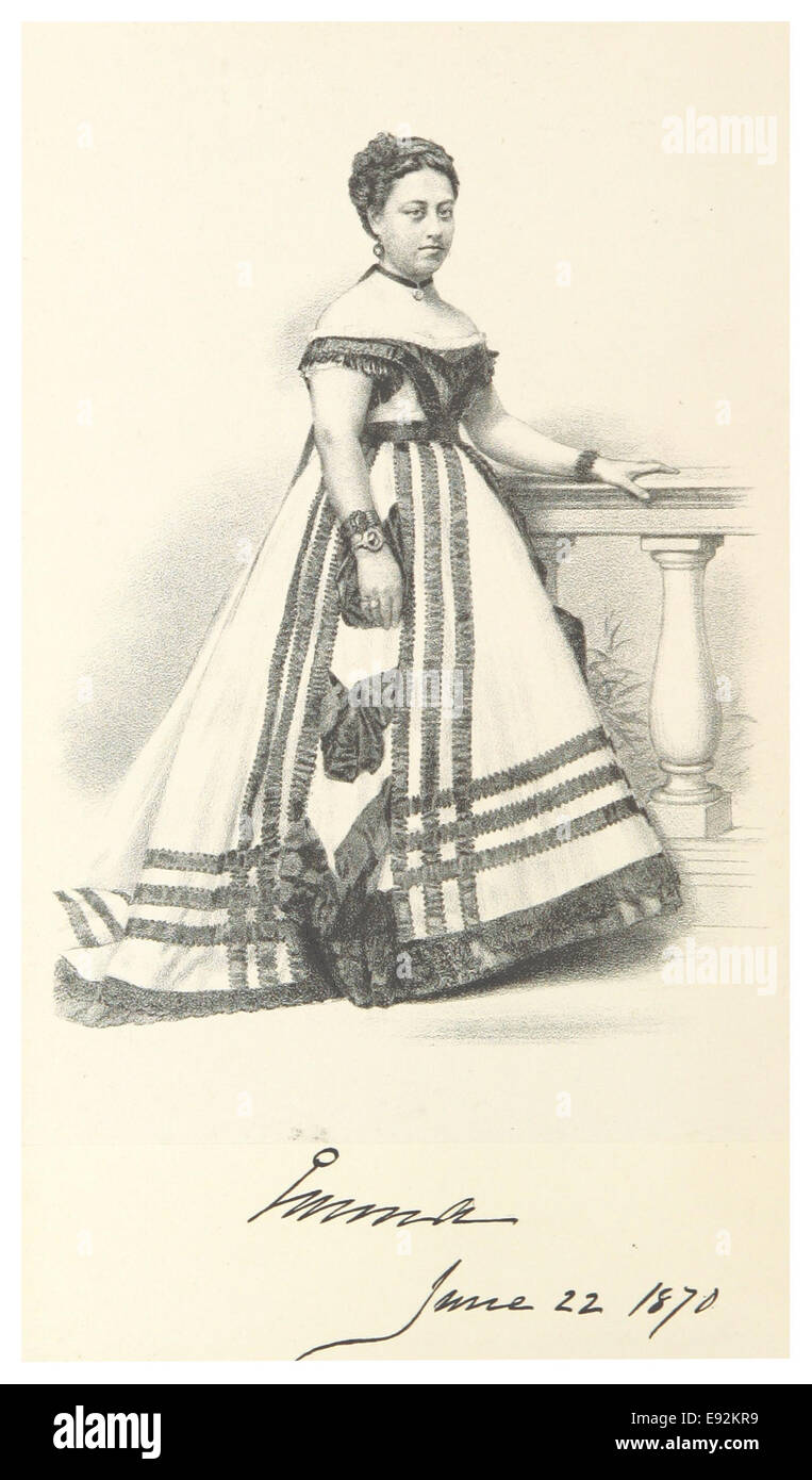 B(1871) p012 QUEEN EMMA Stock Photo - Alamy