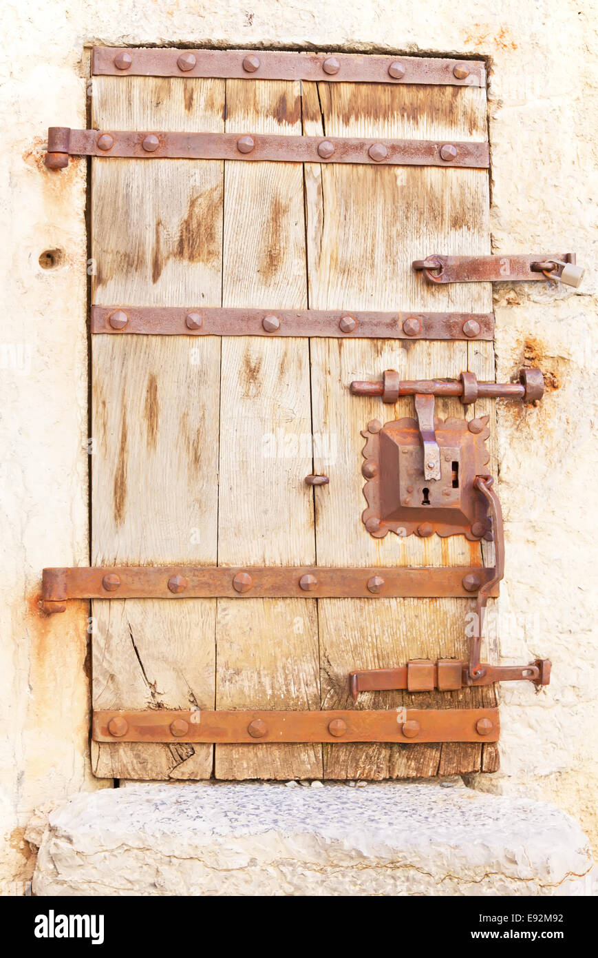 Ancient lock in the medieval castle Aigle, Switzerland Stock Photo - Alamy
