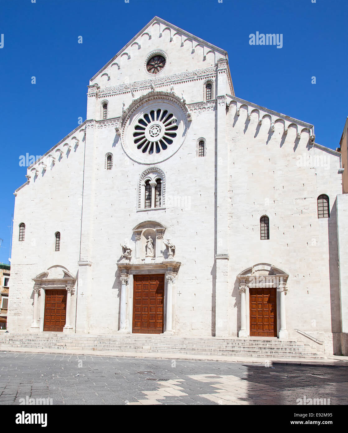 On if the ancient churches in Bari, Italy Stock Photo - Alamy