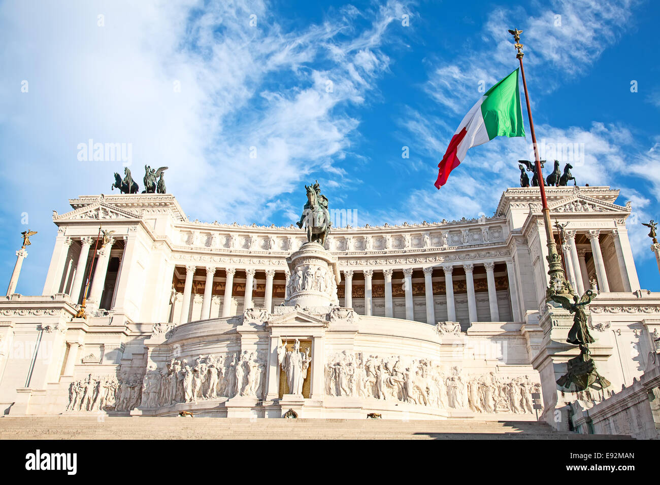 Famous "Altare della Patria" in Rome, Italy Stock Photo - Alamy