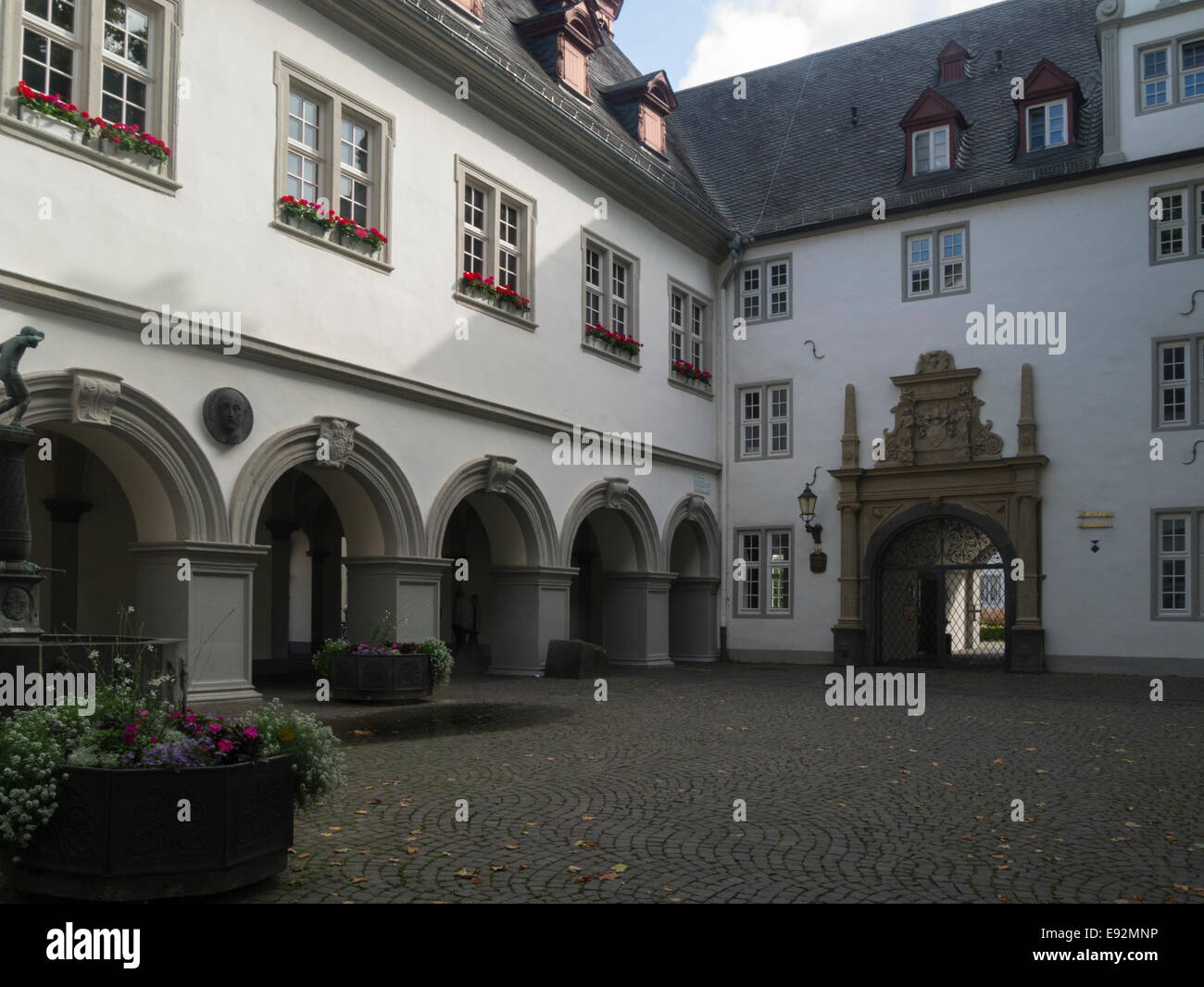 Koblenz Rathaus Town Hall Germany EU Jesuiten Platz an old historic ...