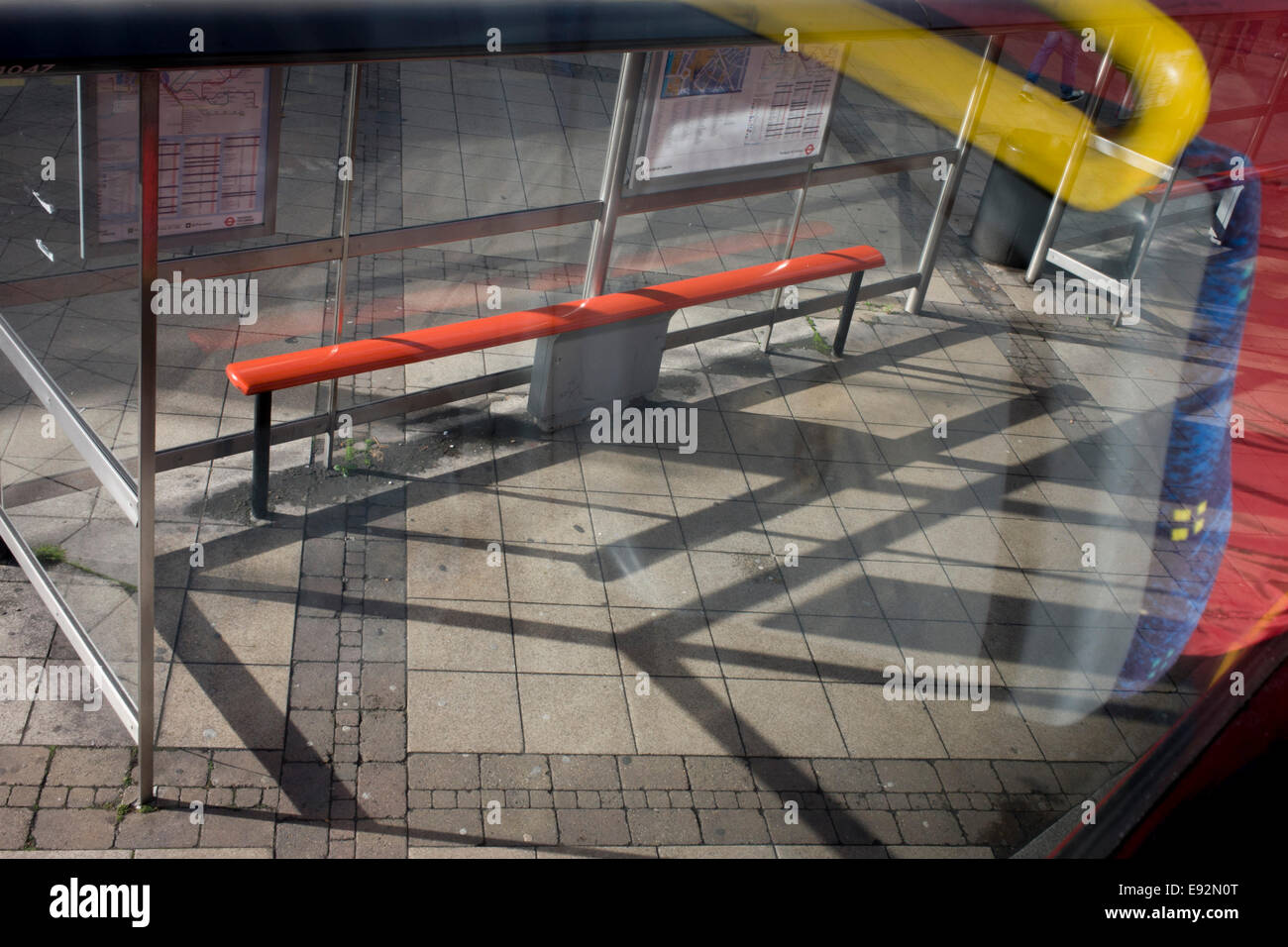 London bus stop above hi-res stock photography and images - Alamy