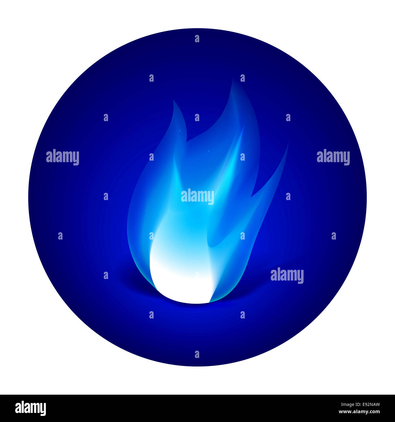Gas fire icon Stock Photo - Alamy