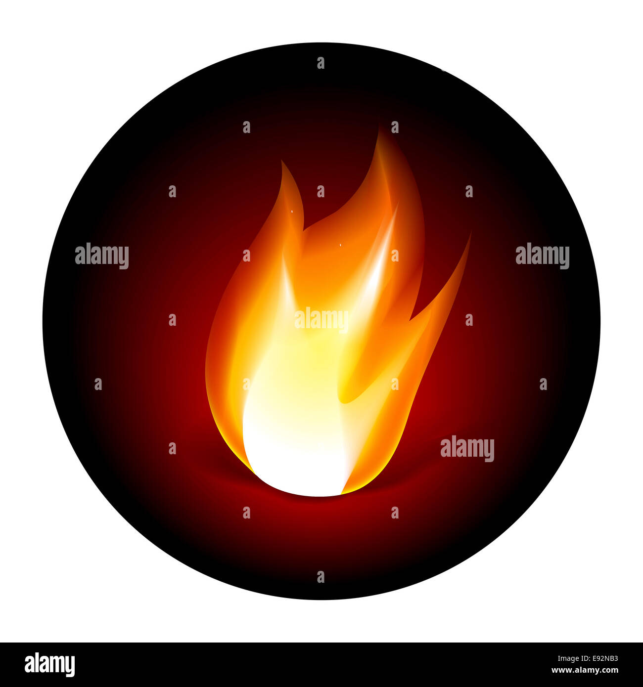 Torch fire silhouette Cut Out Stock Images & Pictures - Alamy