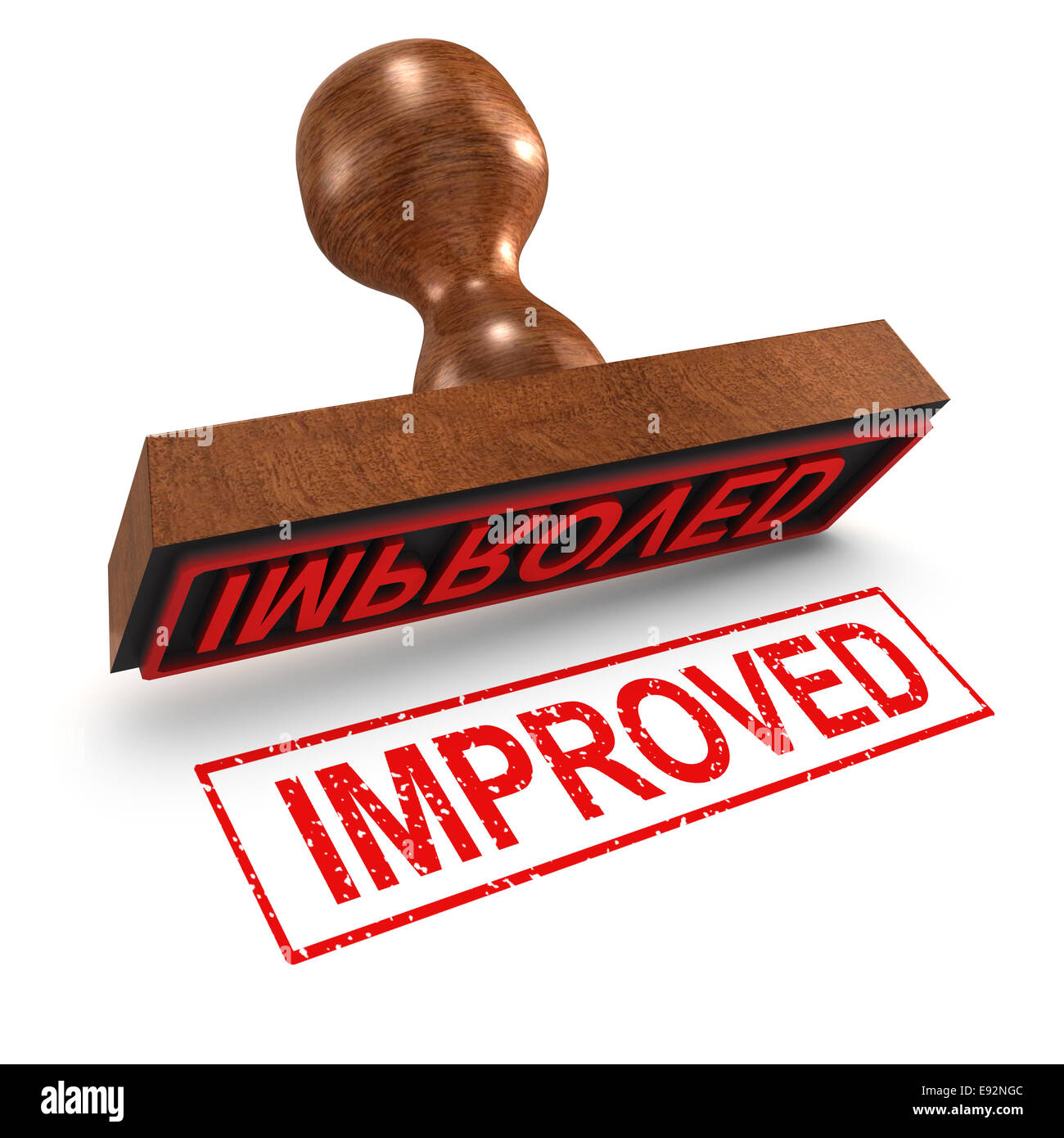 3d render of an improved rubber stamp Stock Photo - Alamy