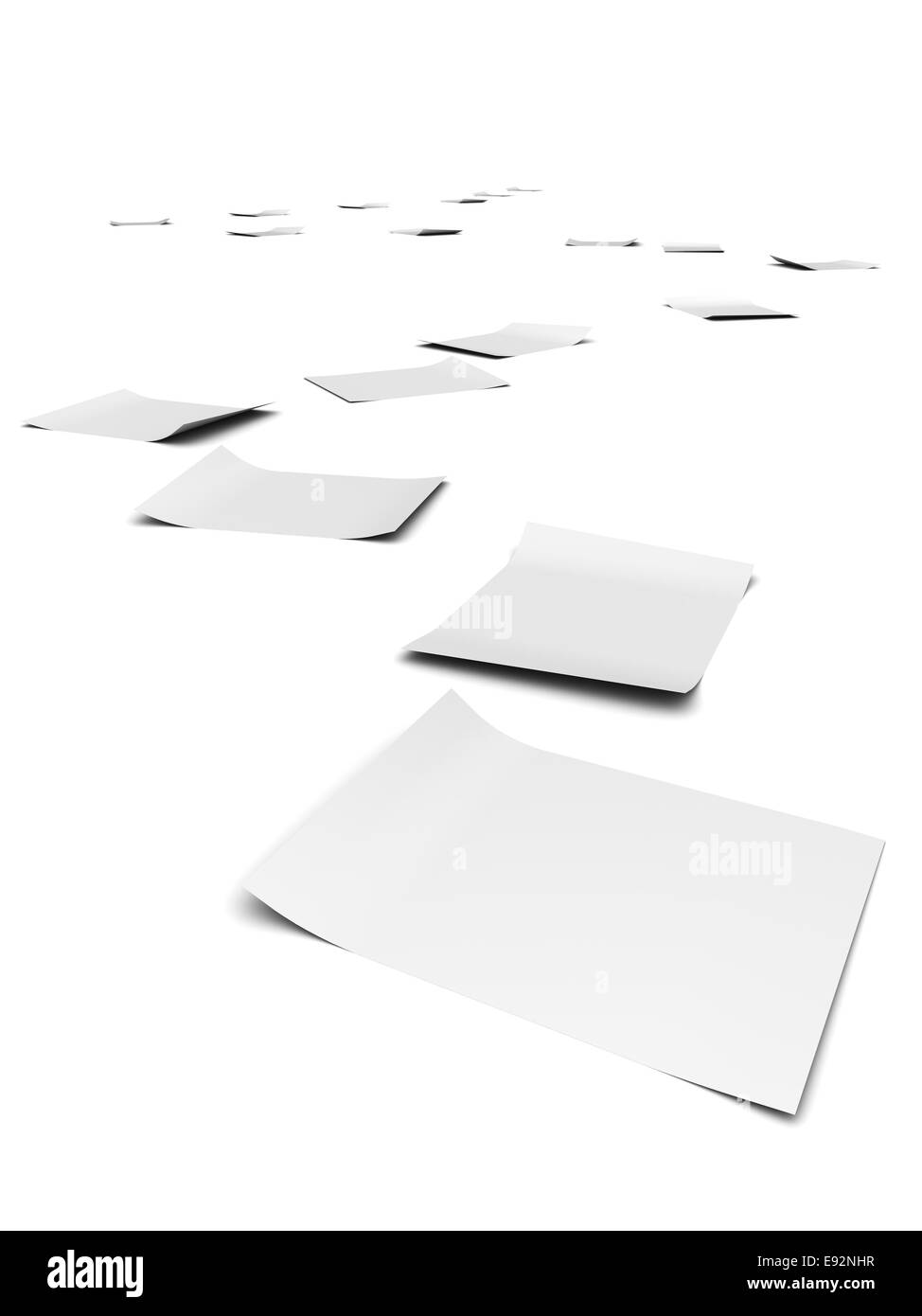 Scattered documents concept hi-res stock photography and images - Alamy