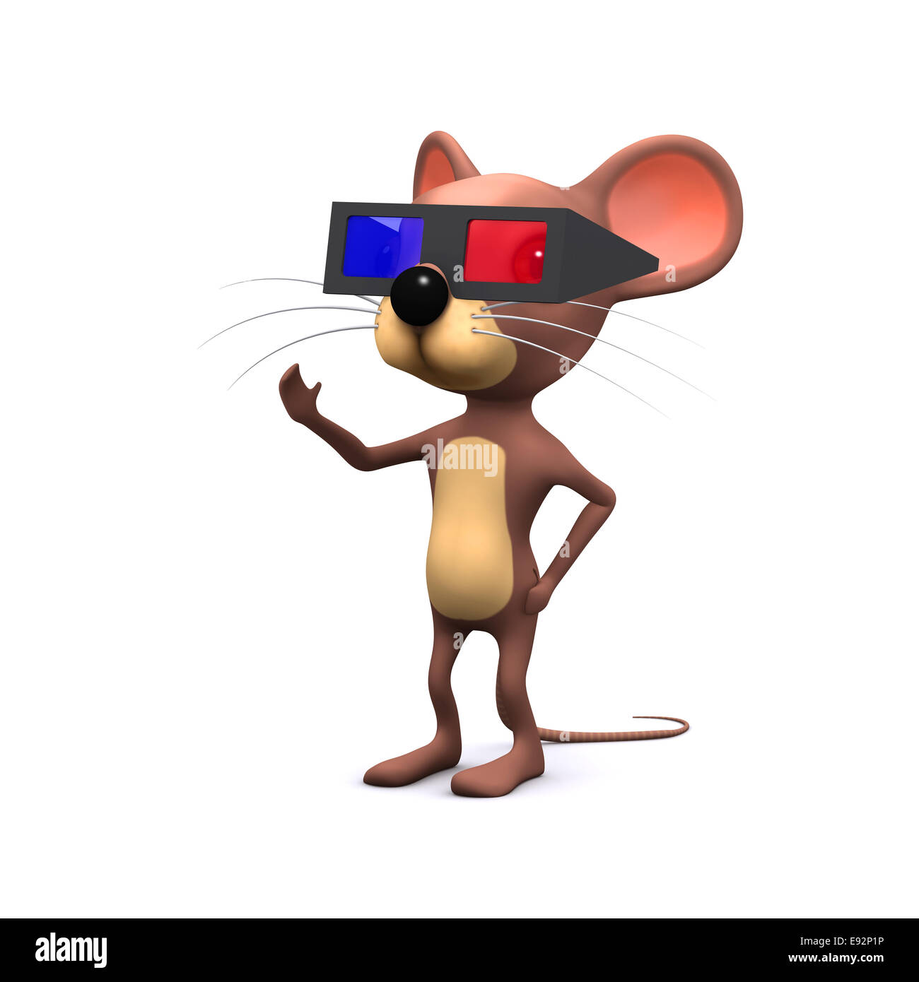 3d render cute mouse wearing hi-res stock photography and images - Alamy