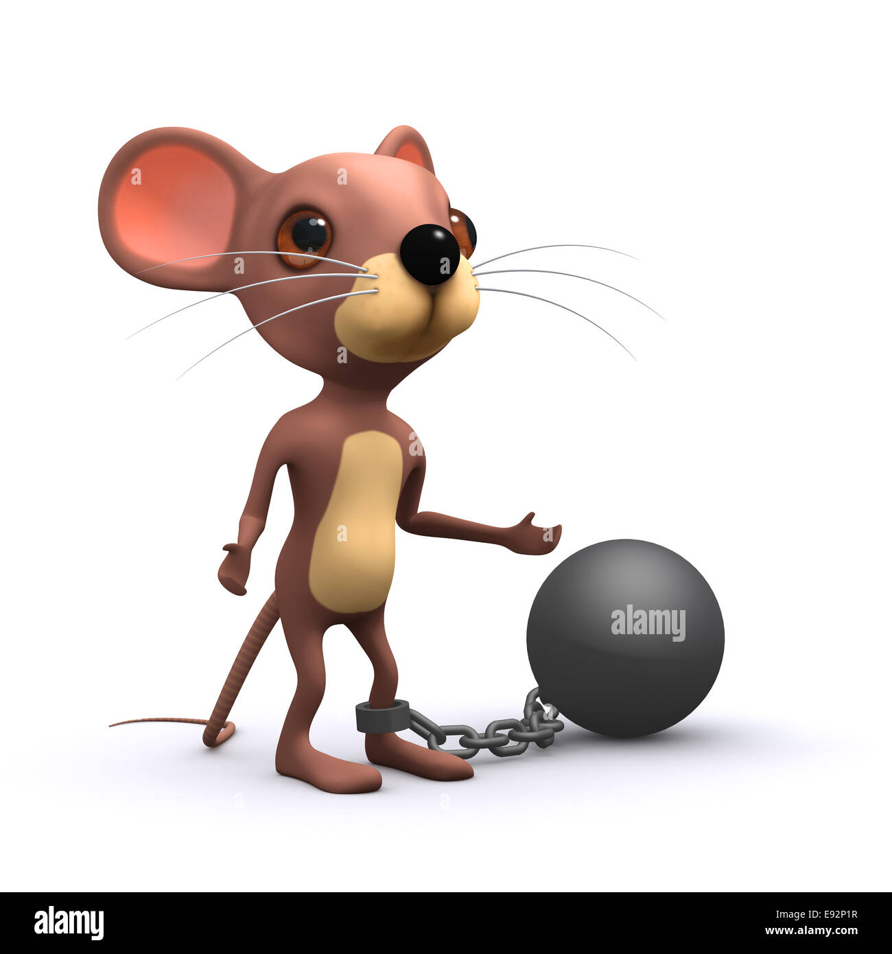 3d render cute mouse wearing hi-res stock photography and images - Alamy