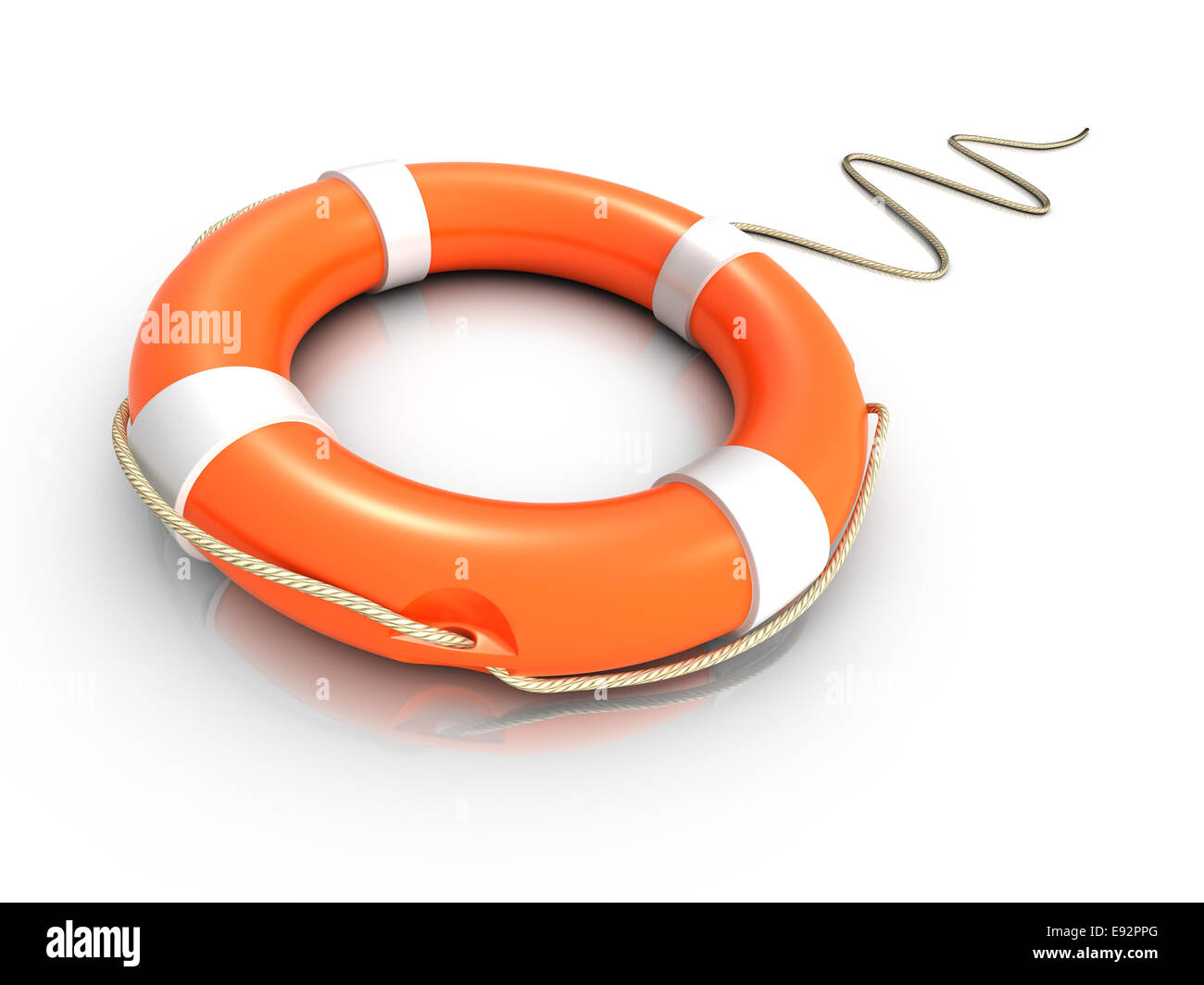 3d render of a life ring Stock Photo - Alamy