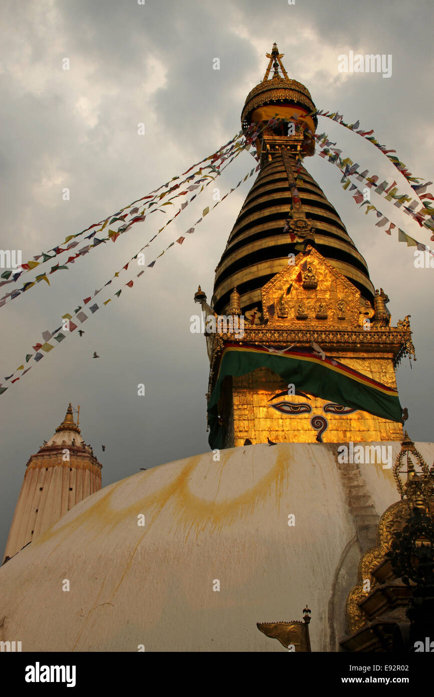Swayambhunath Temple, Kathmandu, Nepal Stock Photo - Alamy