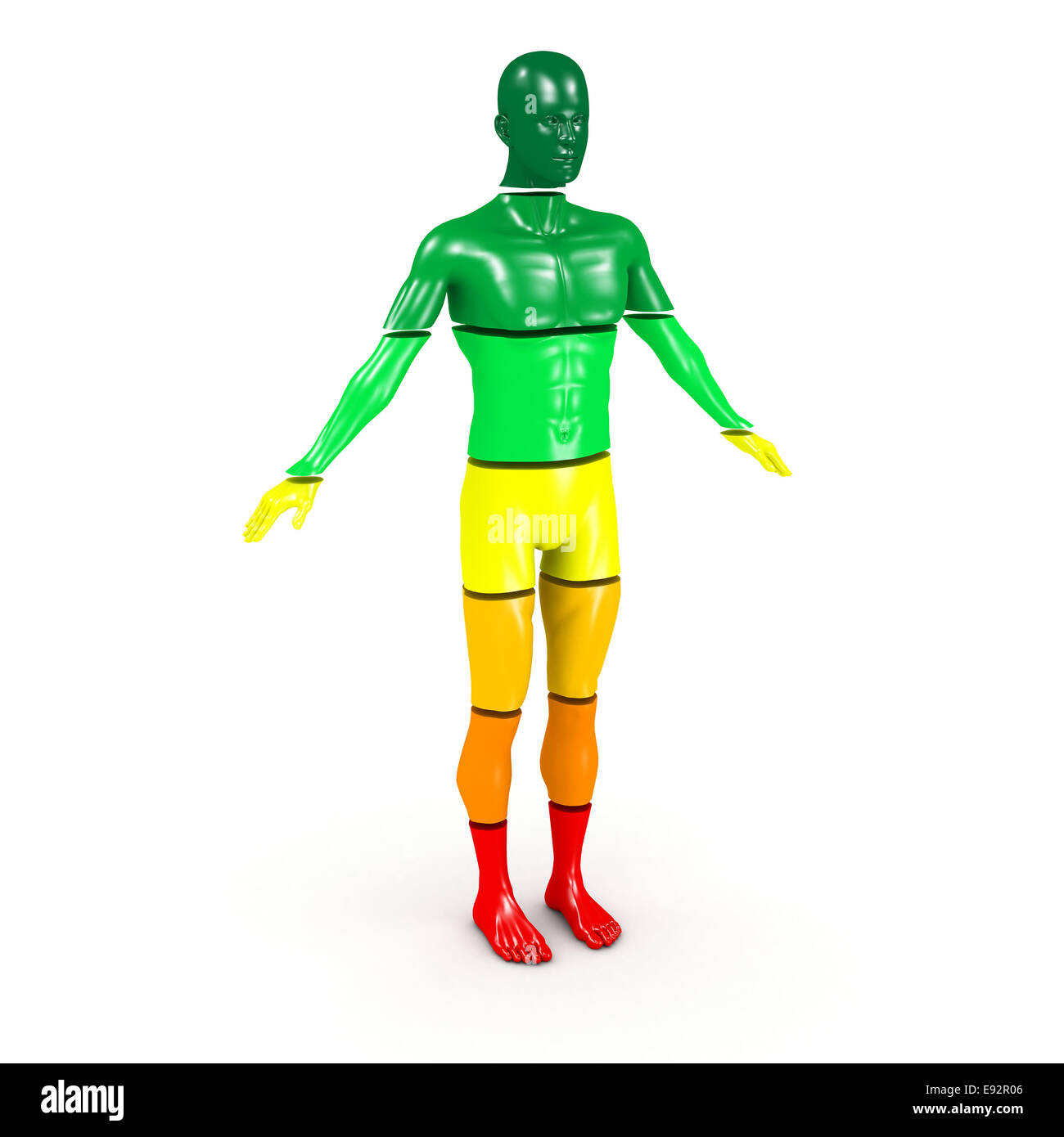 Man split illustration hi-res stock photography and images - Alamy