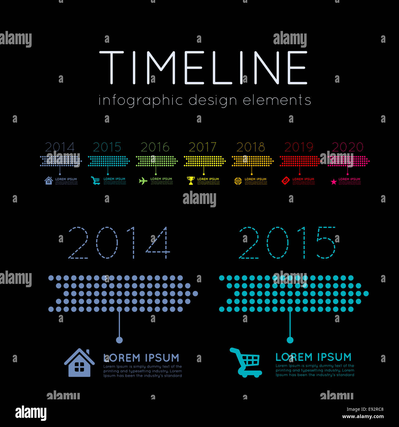 Timeline infographic hi-res stock photography and images - Alamy