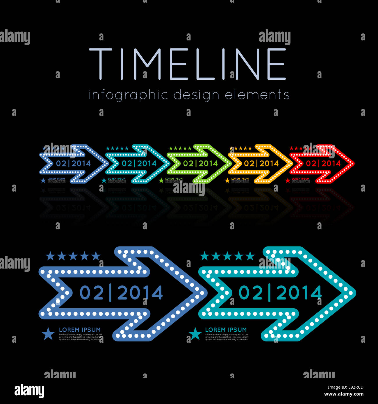 Timeline infographic hi-res stock photography and images - Alamy