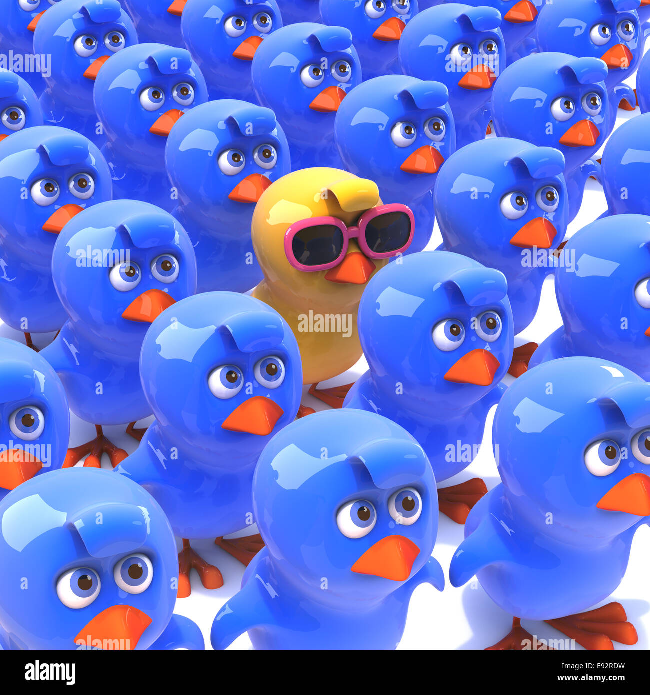 Cute cartoon bluebird blue bird hi-res stock photography and images - Alamy