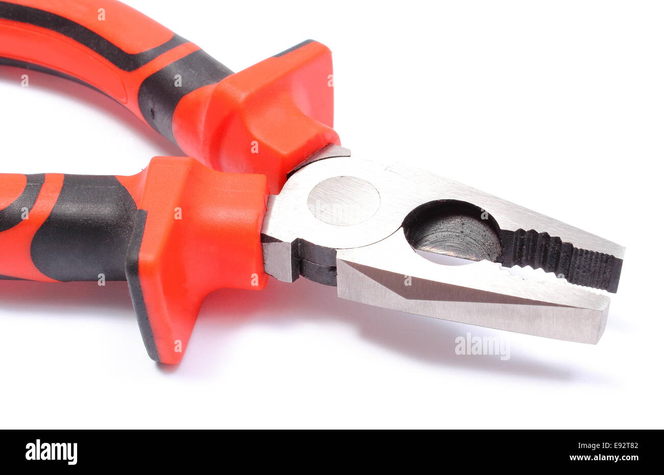 Metal pliers isolated on white background, work tool for engineer Stock ...