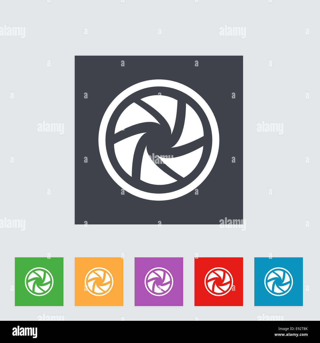 Camera shutter aperture icon simple hi-res stock photography and images ...