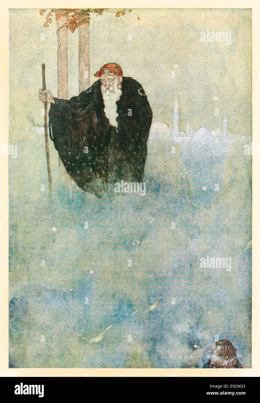 The Old Man - Edmund Dulac illustration from 'The Story of the Wicked ...