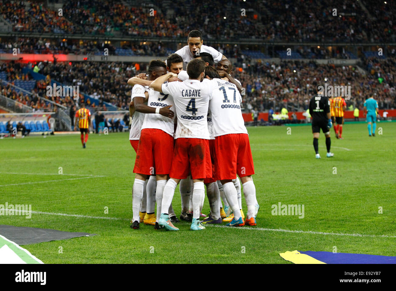 Lens, France. 17th Oct, 2014. French League 1 football. Lens versus ...
