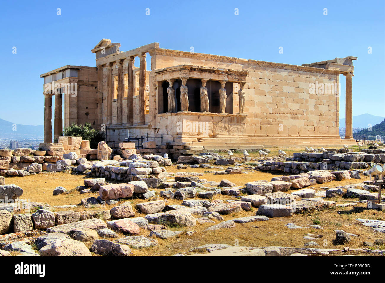 Athens acropolis - Erechtheion with Porch of the Caryatids, Greece ...