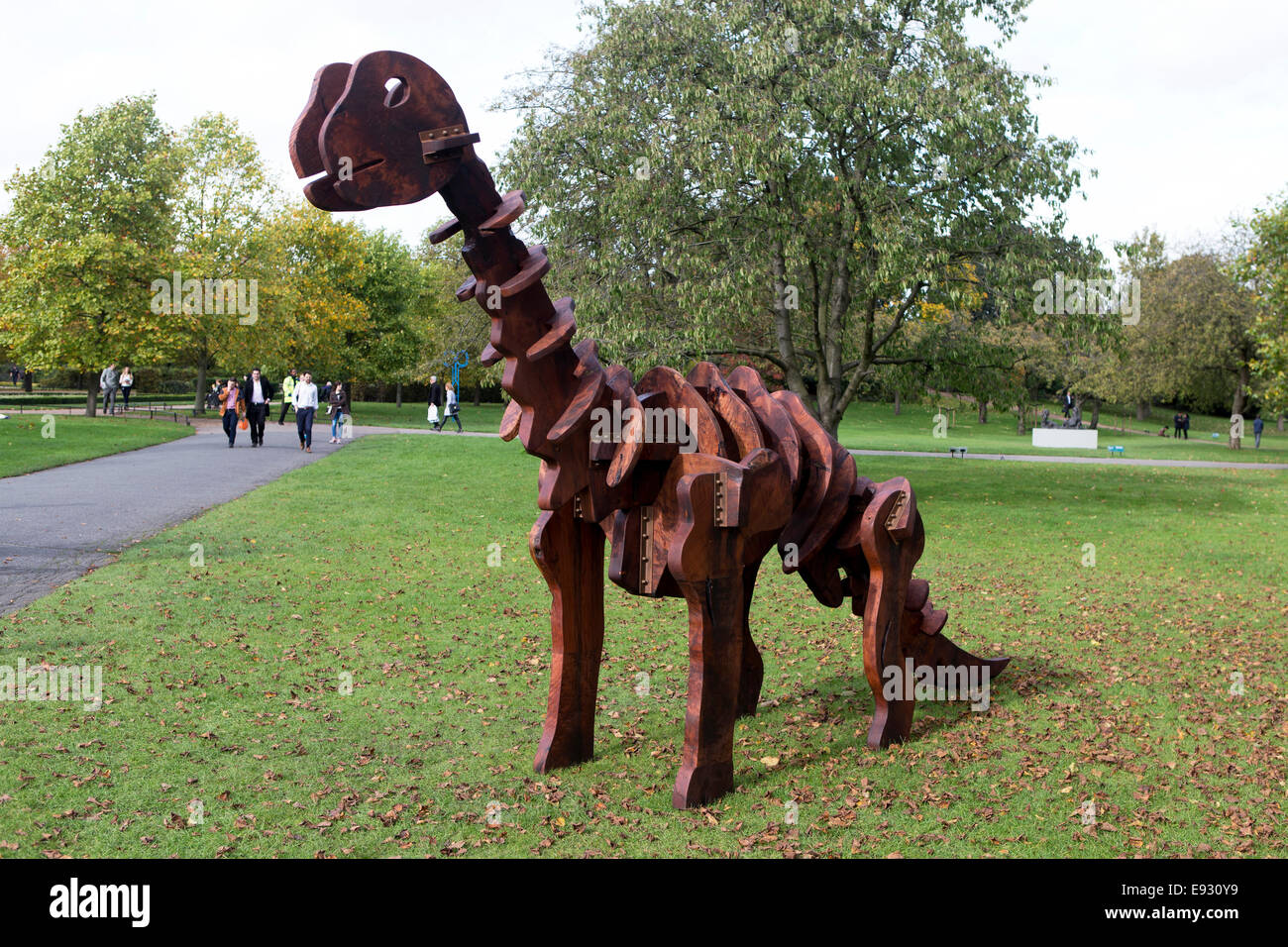 Baby Dinosaur (Apatosaurus) a sculpture by Matt Johnson at the Frieze ...