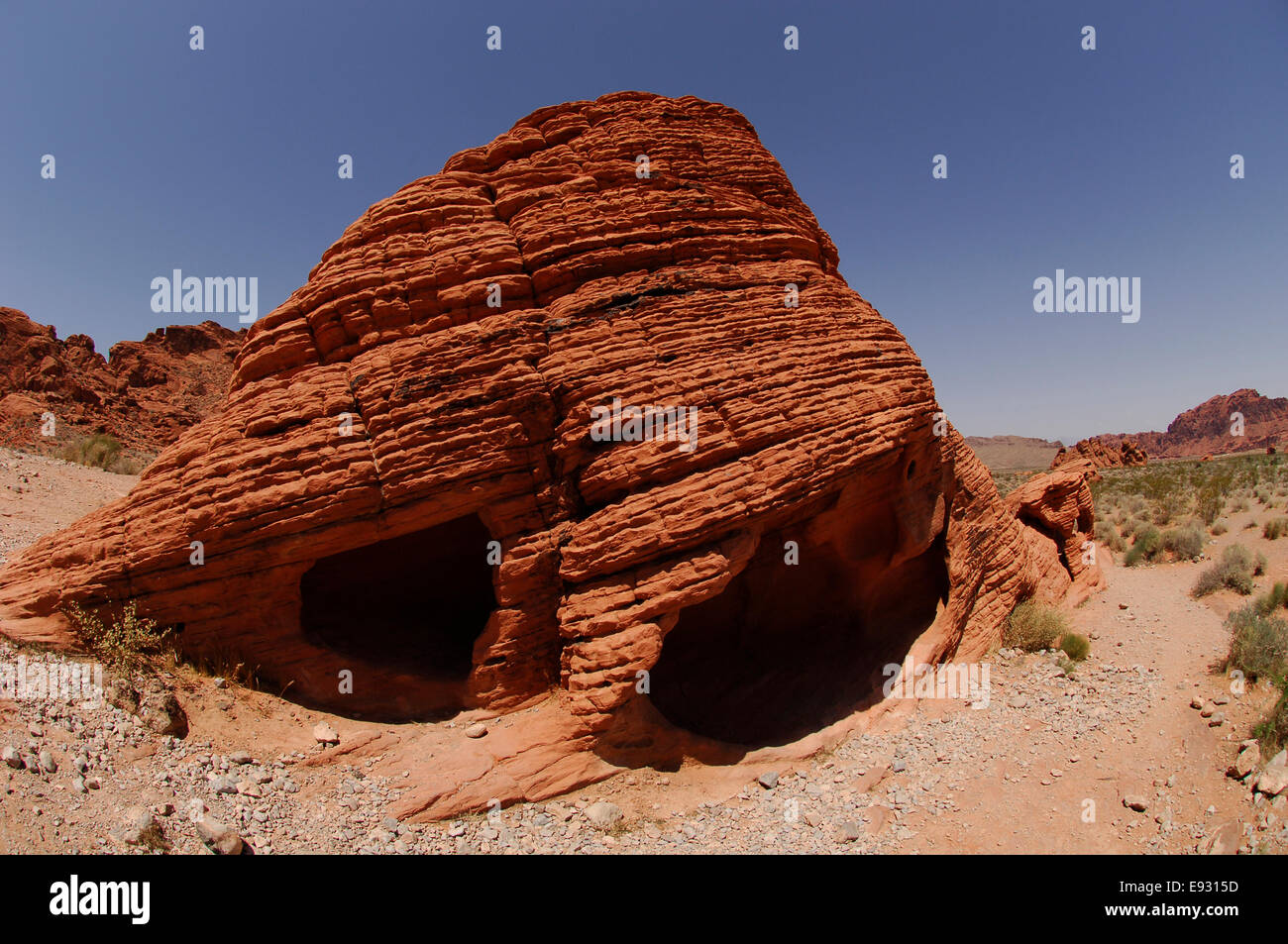 Sandstone Beehives, in Valley of Fire state park,Nevada,USA Stock Photo ...