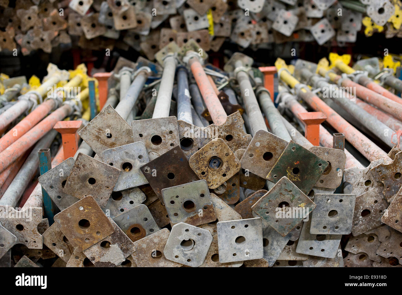 Steel supports for structural construction work. Also used to support ...