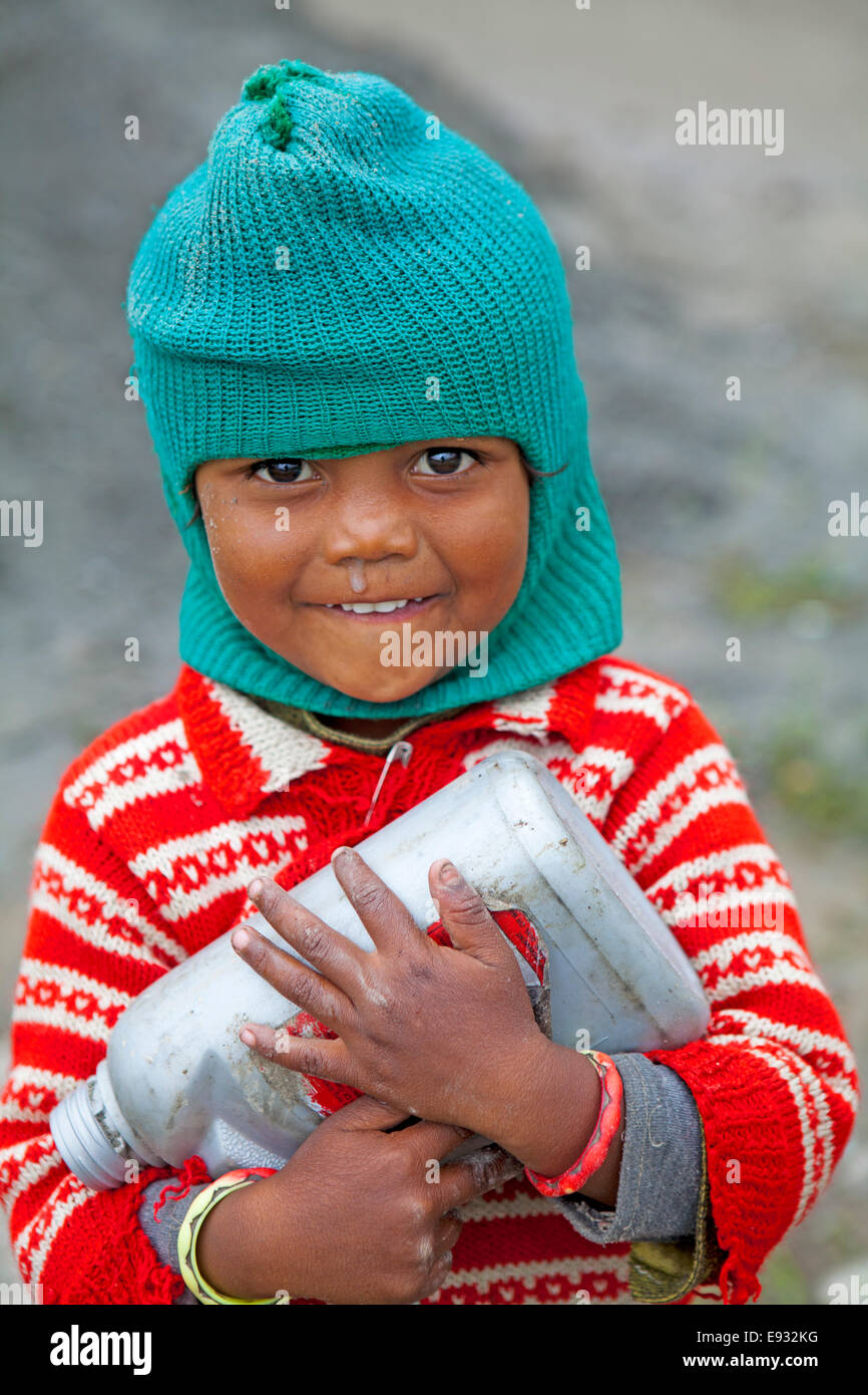 Young boy near Manali Stock Photo - Alamy